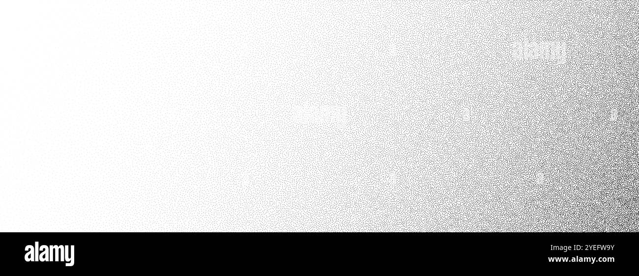 Stippled vanishing gradient texture. Fading corner grain dotted ...