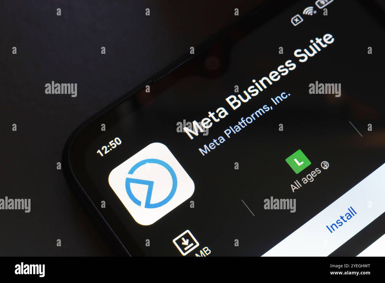 October 31, 2024, Brazil. In this photo illustration, the Meta Business ...