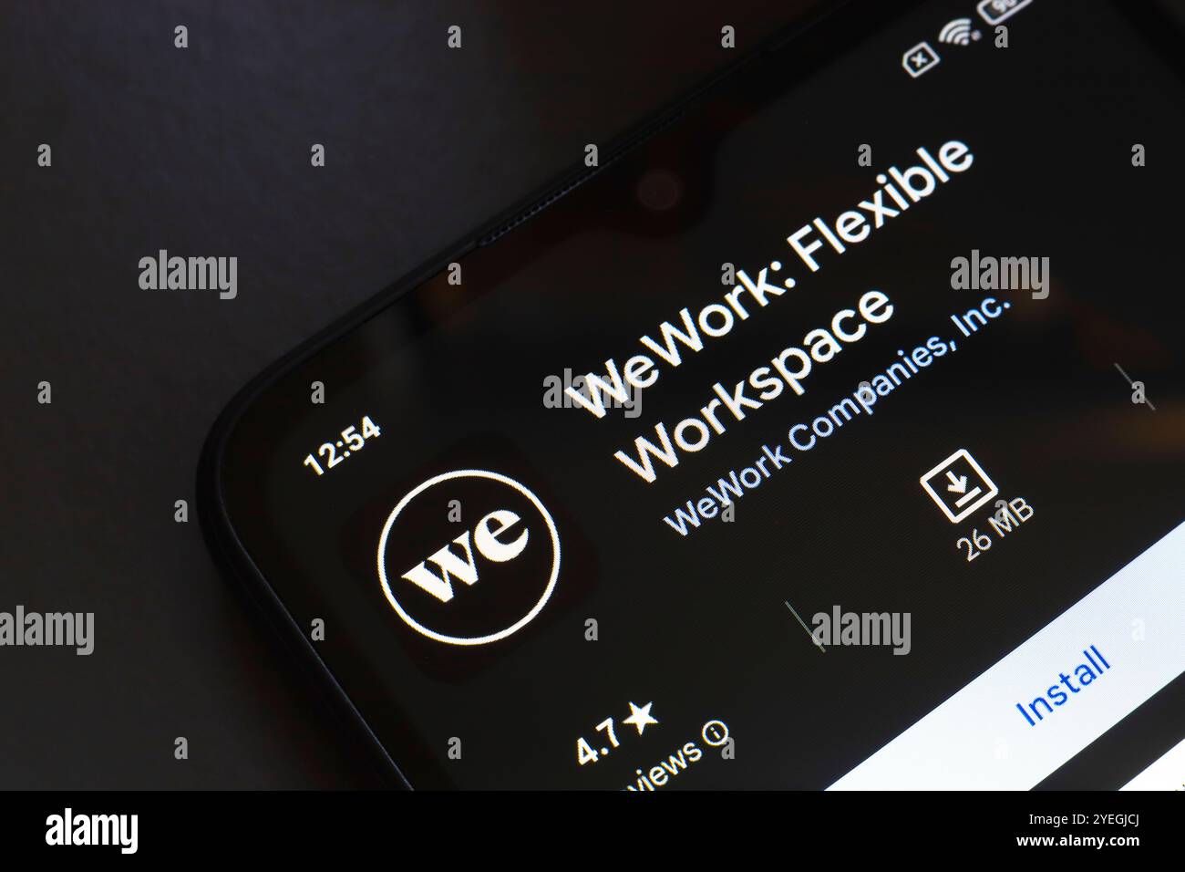 App wework hi-res stock photography and images - Alamy