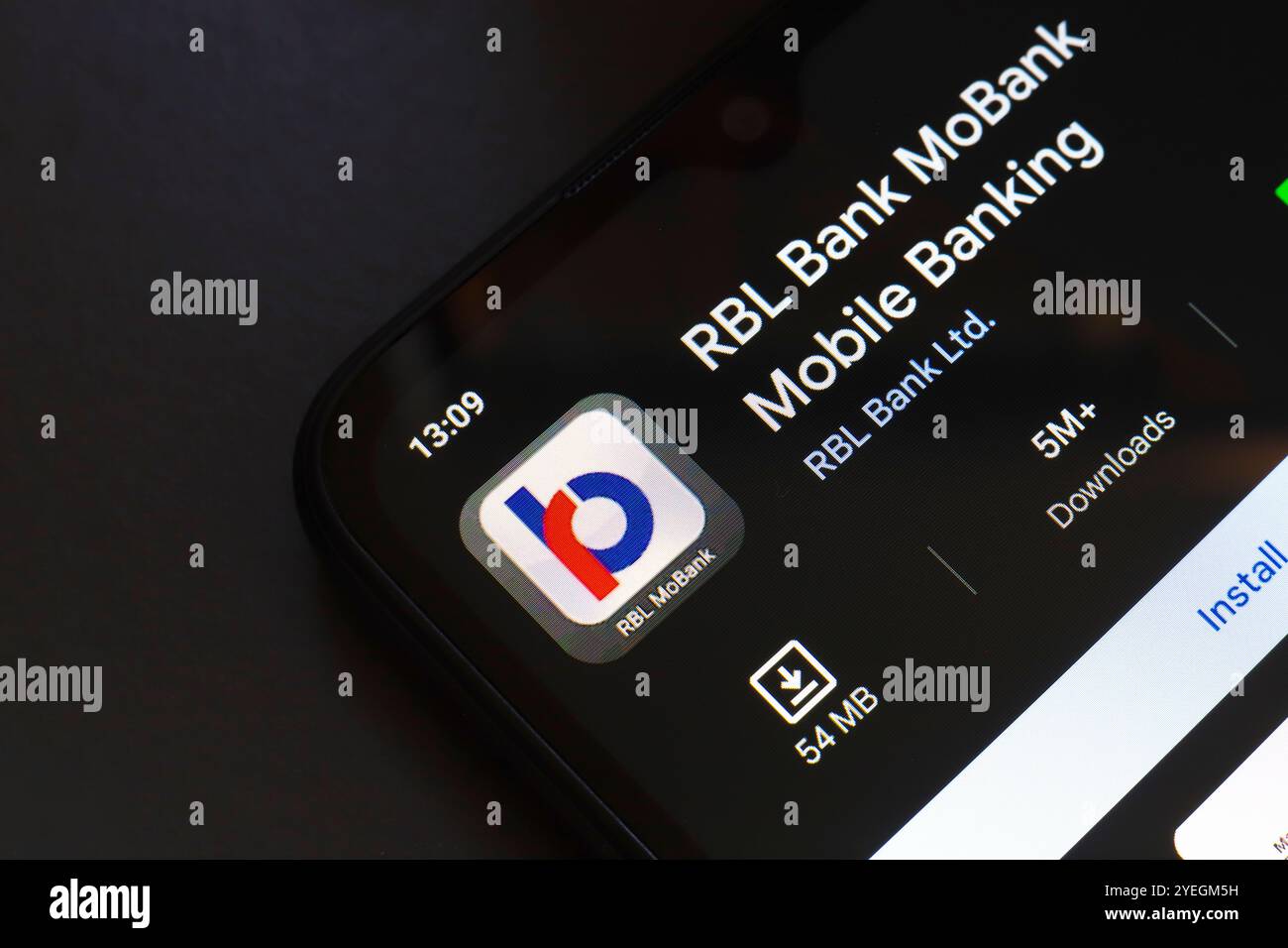October 31, 2024, Brazil. In this photo illustration, the RBL Bank app ...