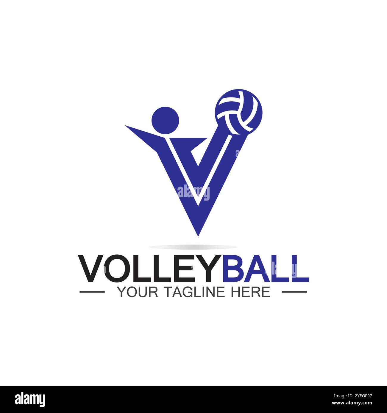 Volleyball logo icon design vector template, Modern design, isolated on ...