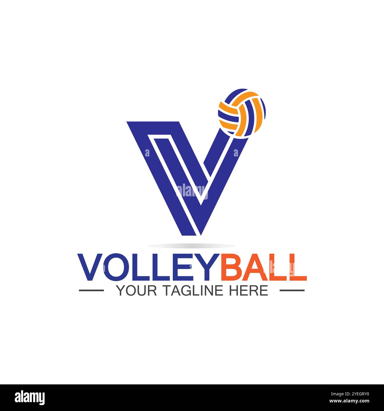 Volleyball logo icon design vector template, Modern design, isolated on ...