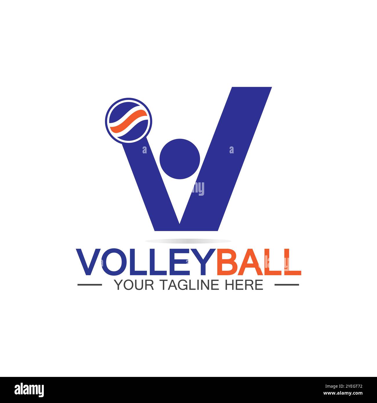 Volleyball logo icon design vector template, Modern design, isolated on ...