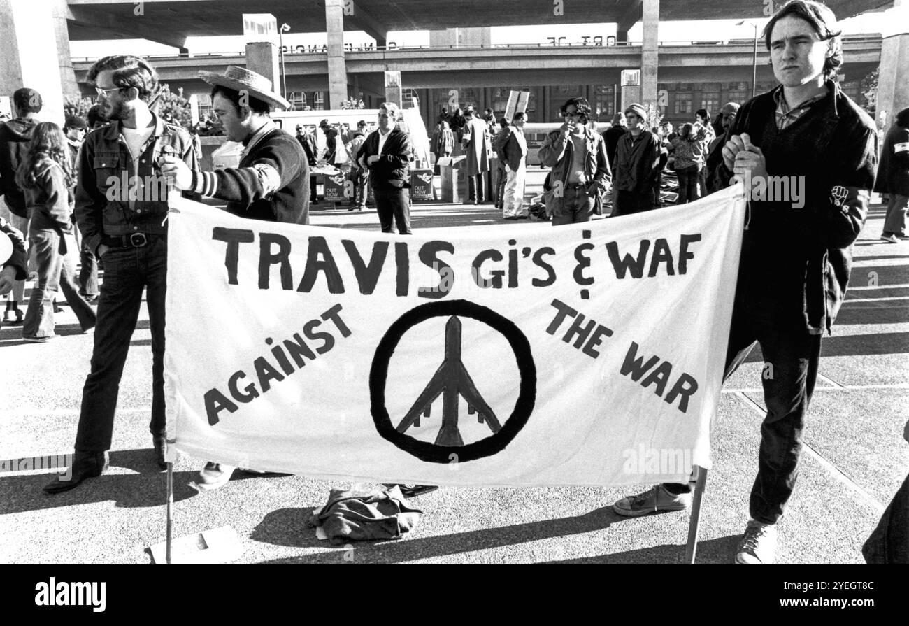 San Francisco, California: c. 1968 Military personnel from Travis Air ...
