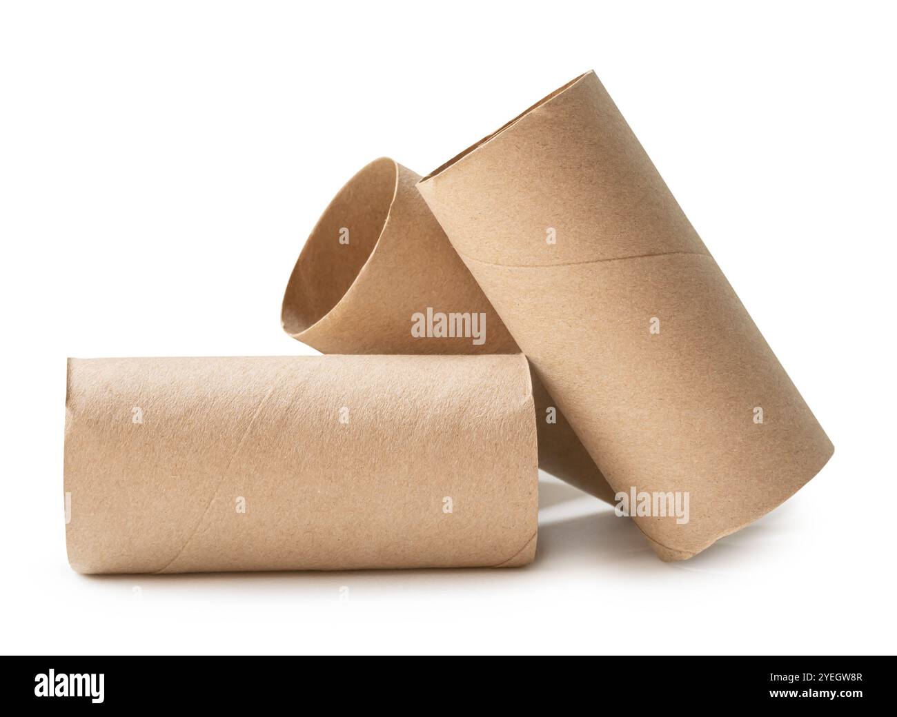 Recycled paper tubes Cut Out Stock Images & Pictures - Alamy