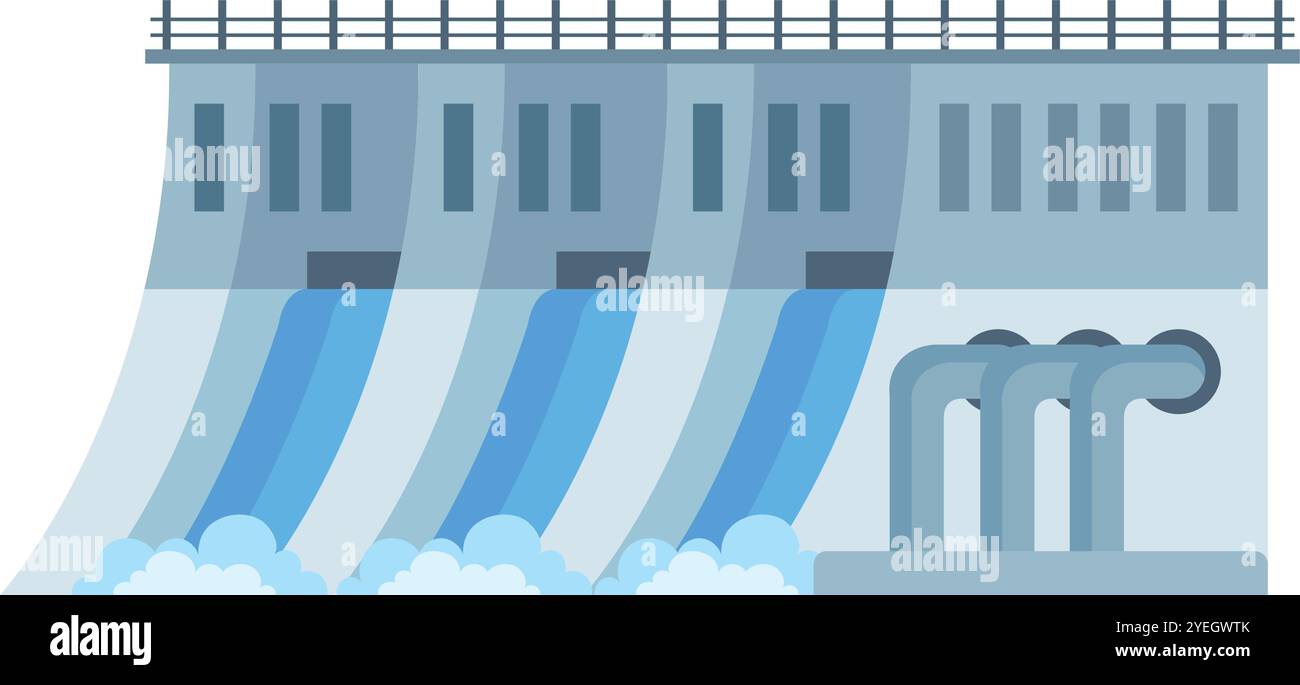 hydro renewable energy generator Stock Vector Image & Art - Alamy
