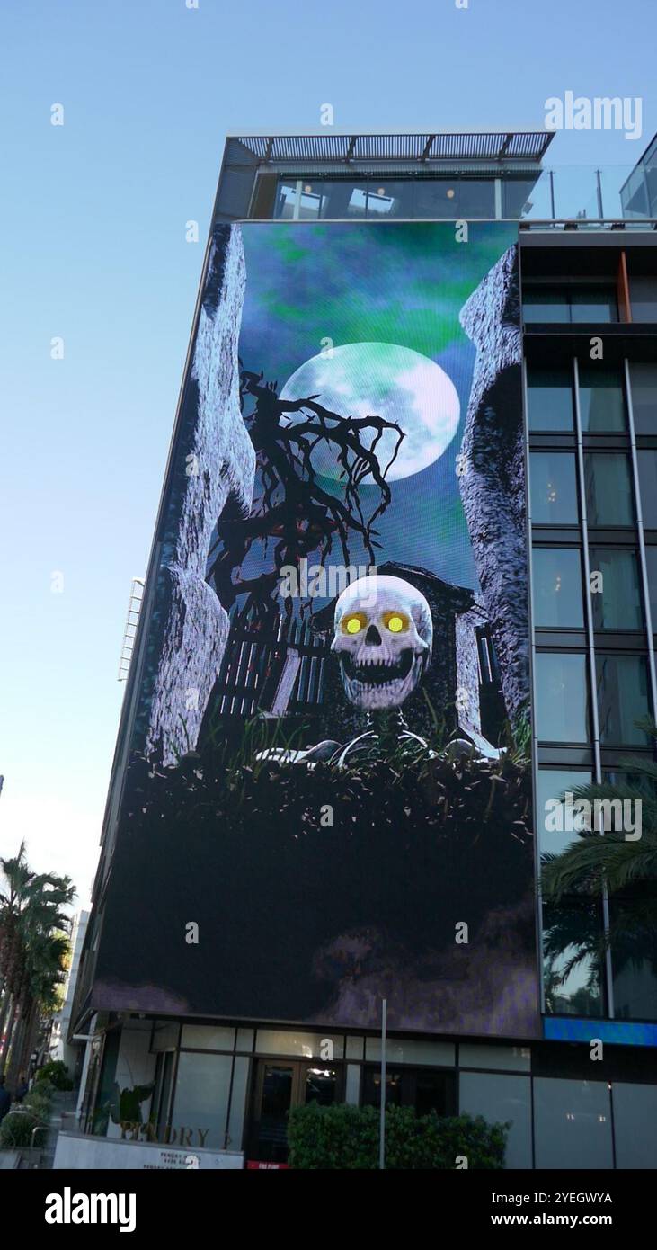 Los Angeles, California, USA 29th October 2024 Halloween Skeleton ...