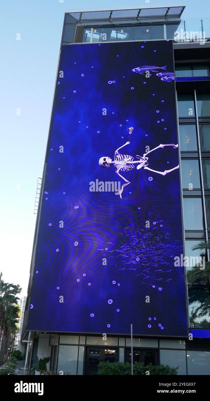 Los Angeles, California, USA 29th October 2024 Halloween Skeleton ...