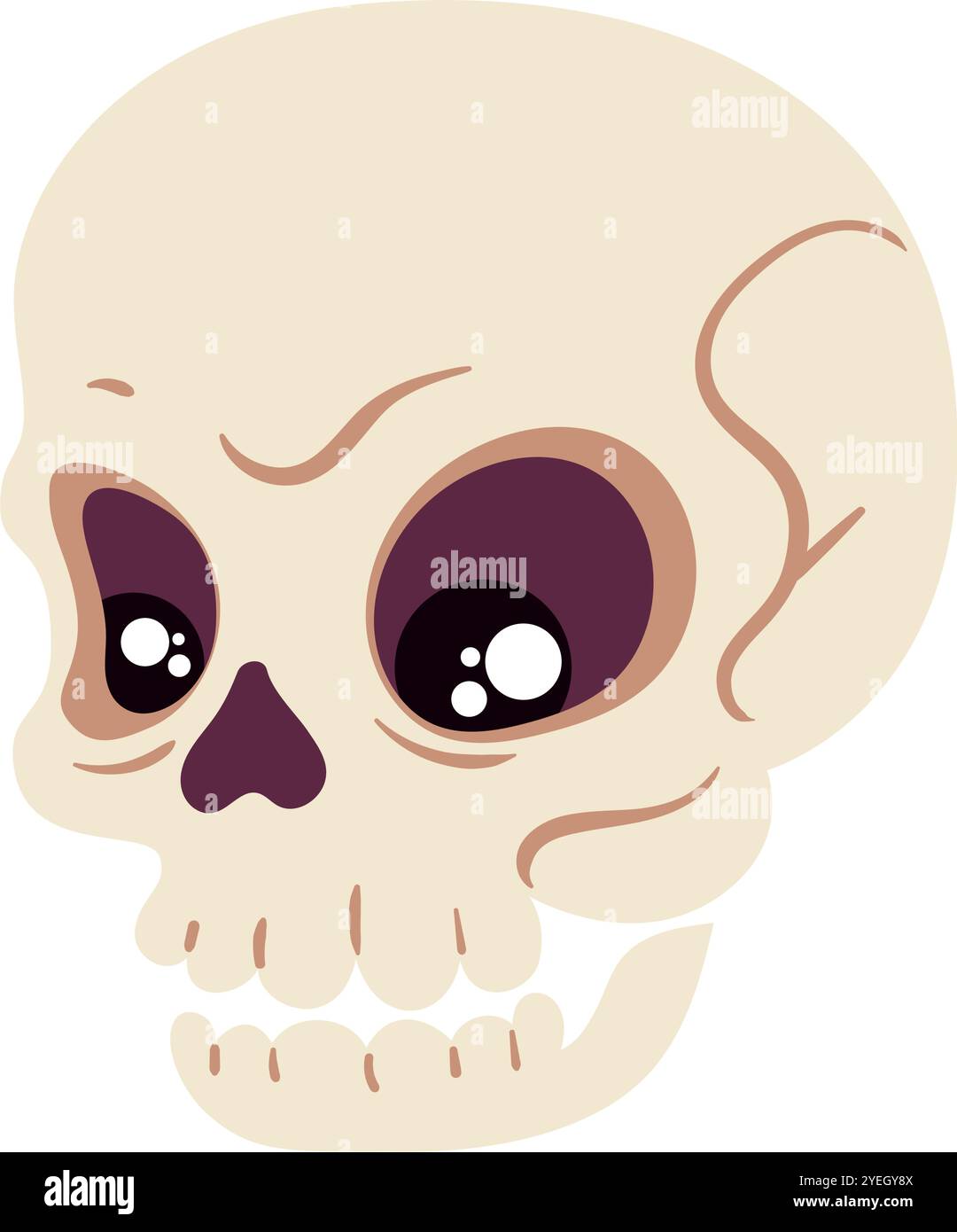 scary human skull Stock Vector Image & Art - Alamy