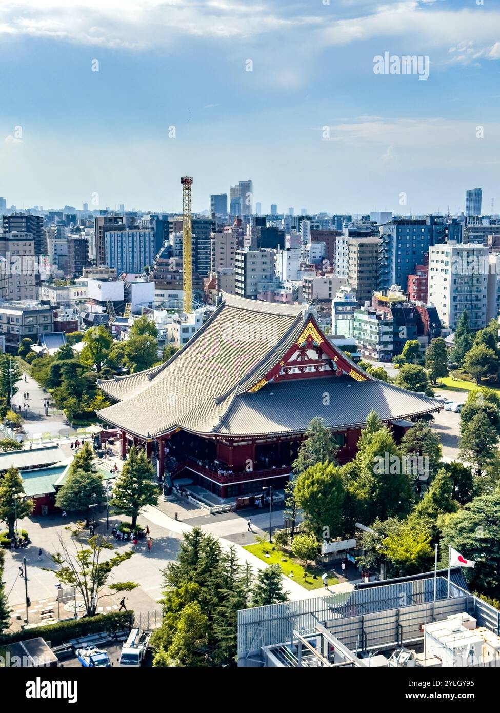 Senso-ji temple by day in Asakusa, Taito City, Tokyo, Japan Stock Photo ...
