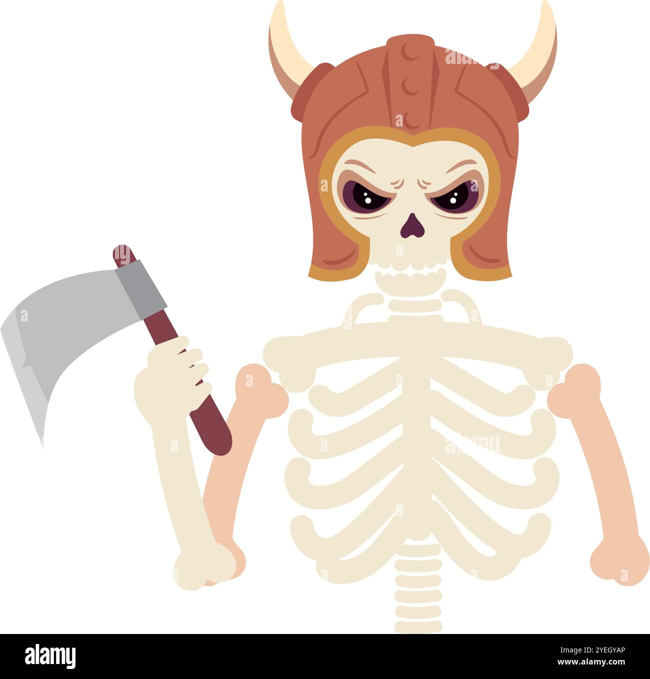 Viking skull isolated barbarian Cut Out Stock Images & Pictures - Alamy