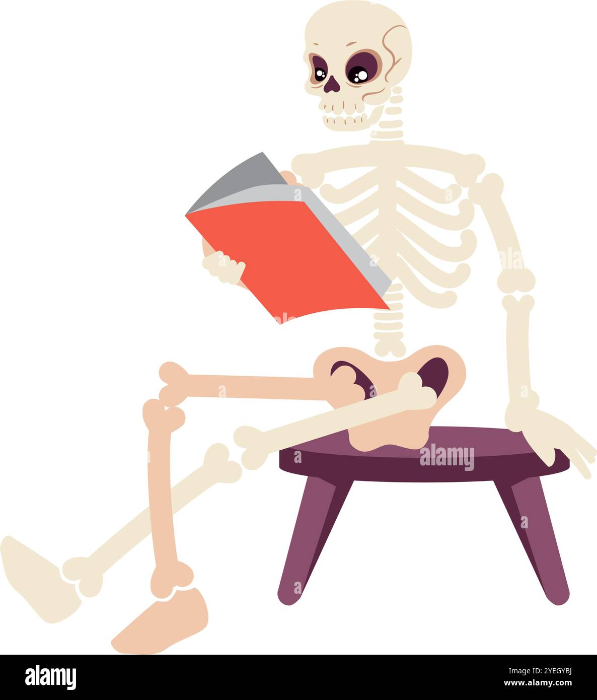 skeleton reading a book Stock Vector Image & Art - Alamy