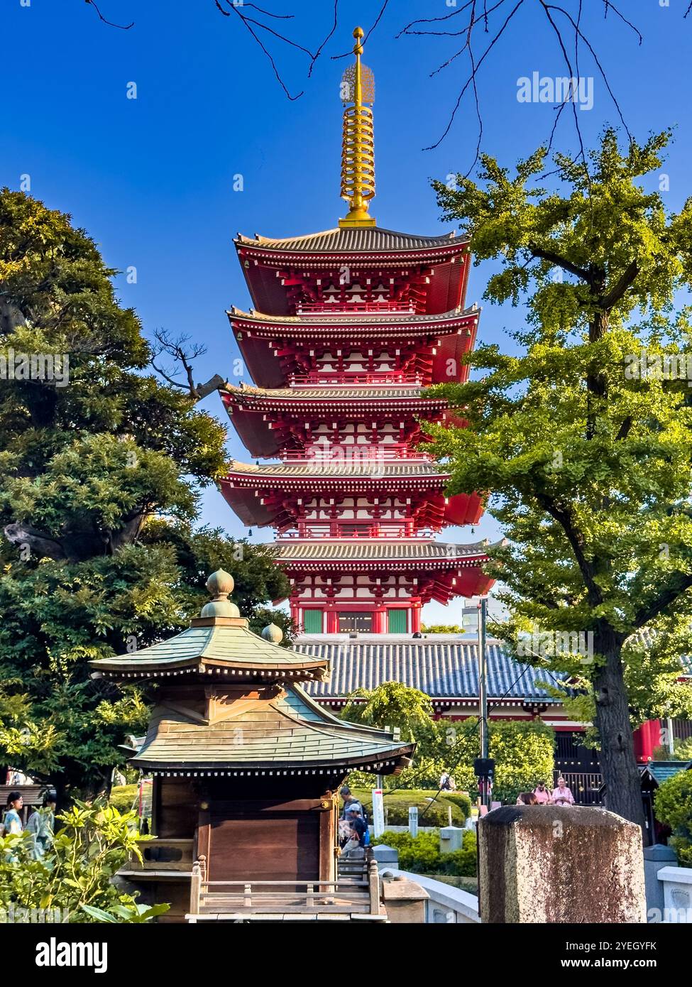 Senso-ji temple by day in Asakusa, Taito City, Tokyo, Japan Stock Photo ...