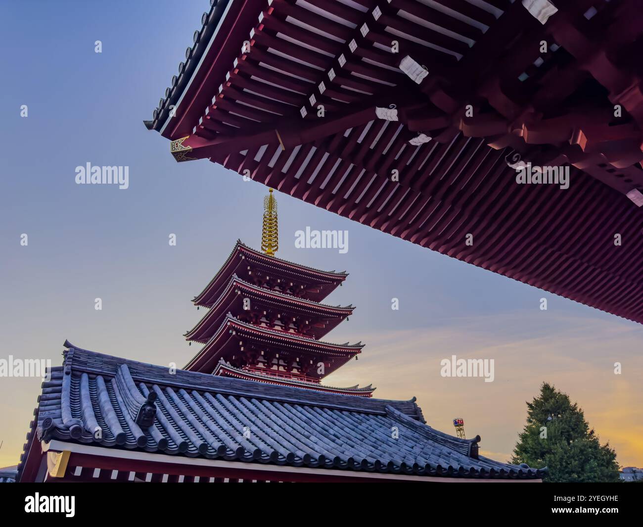 Senso-ji temple by day in Asakusa, Taito City, Tokyo, Japan Stock Photo ...