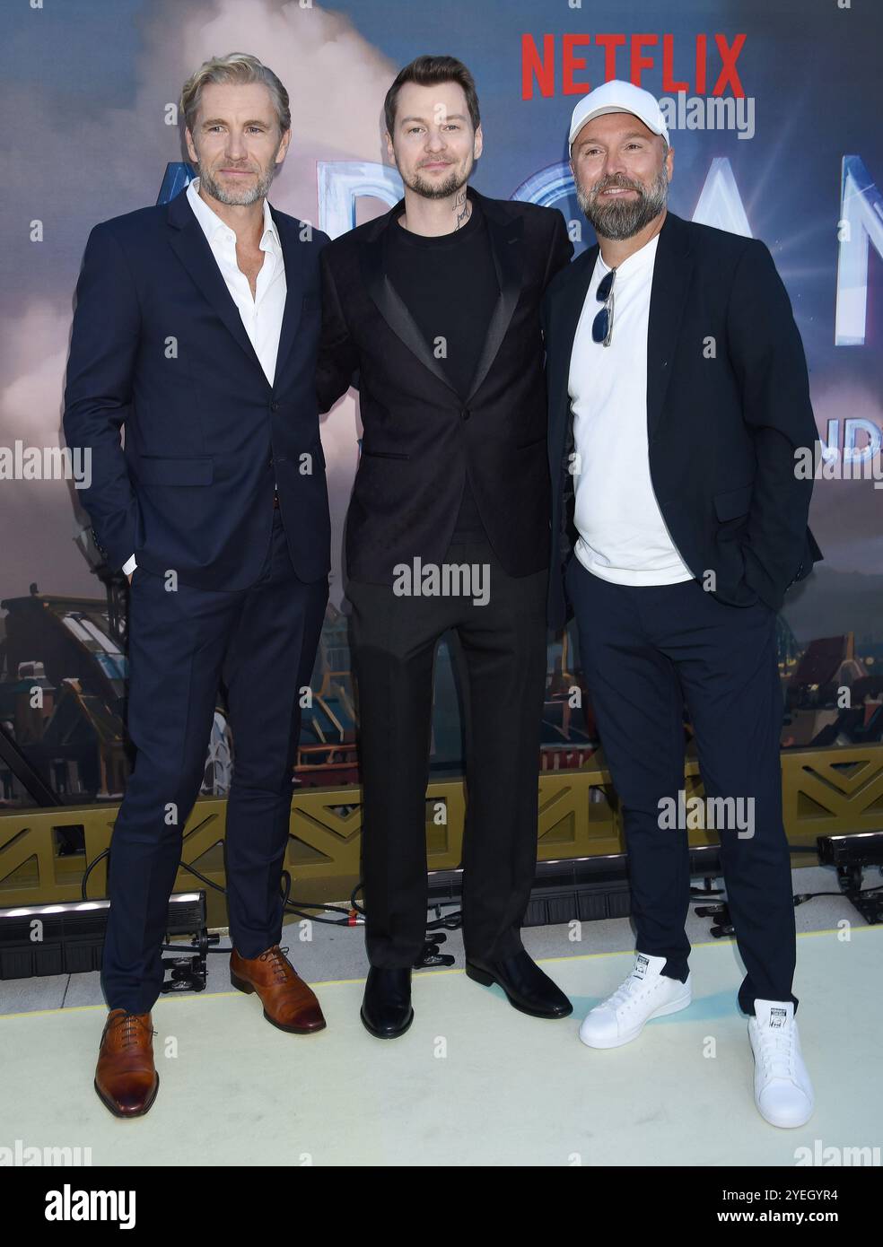 Hollywood, USA. 30th Oct, 2024. Brett Tucker, Pascal Charrue and ...