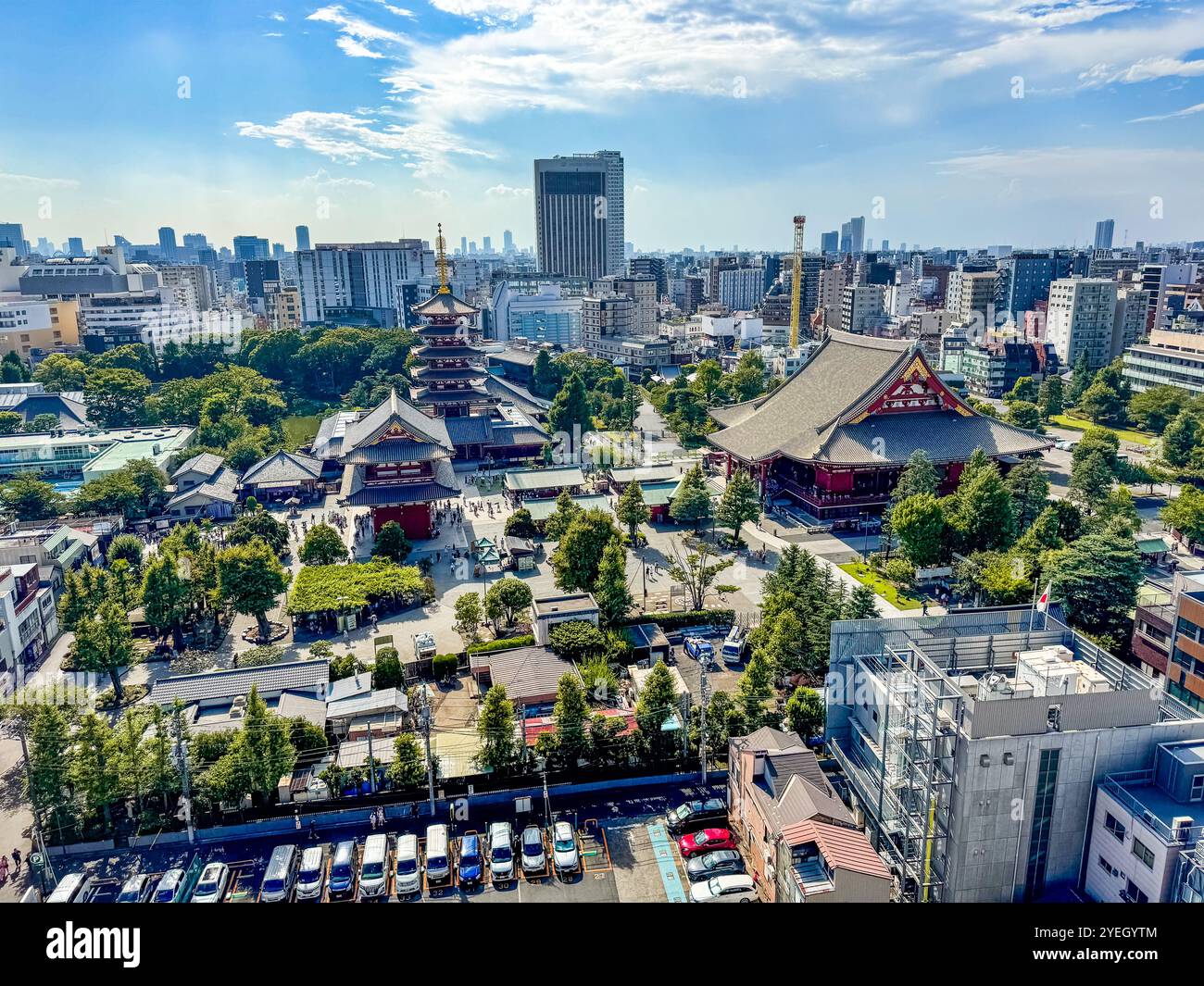 Senso-ji temple by day in Asakusa, Taito City, Tokyo, Japan Stock Photo ...