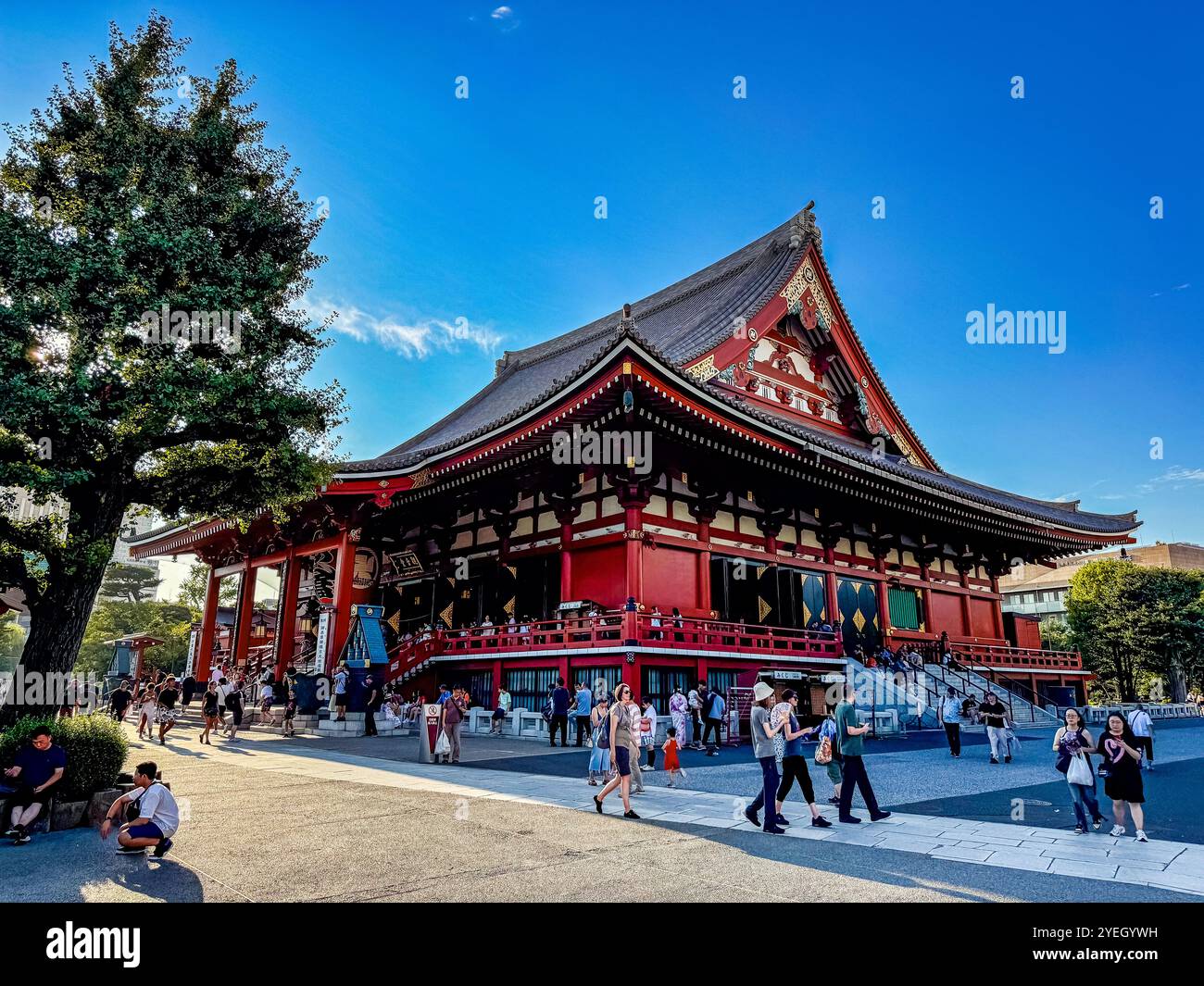 Senso-ji temple by day in Asakusa, Taito City, Tokyo, Japan Stock Photo ...