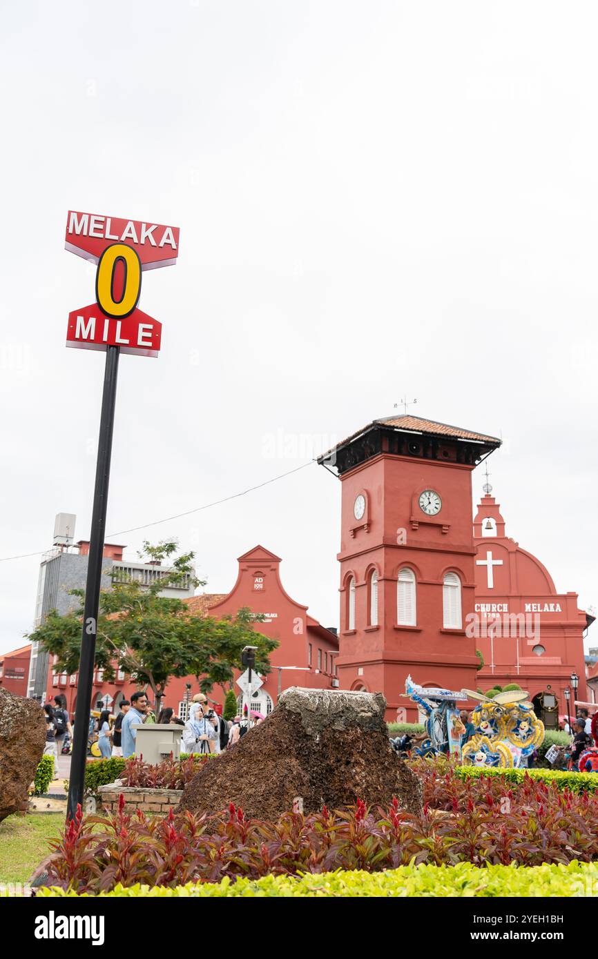 Malacca, Malaysia - Sept 21,2024 : Zero Mile point of Melaka City ...