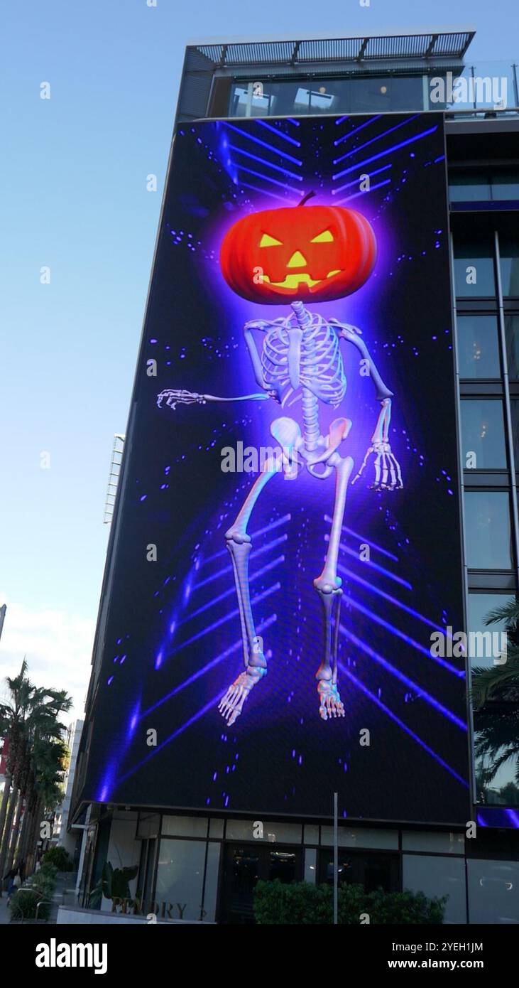 Los Angeles, California, USA 29th October 2024 Halloween Skeleton ...