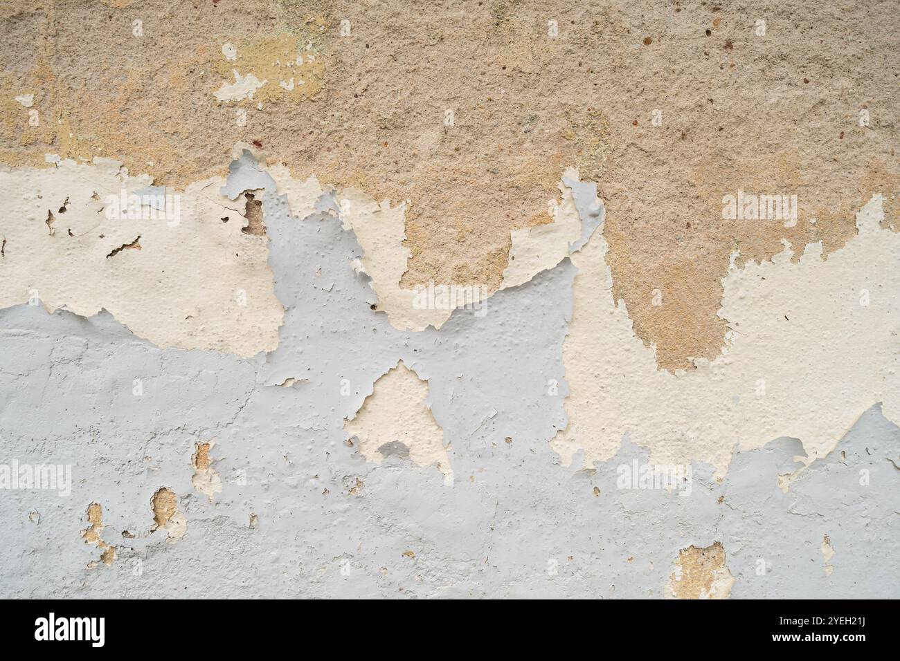 Close-up view of the wall paint peeling off Stock Photo - Alamy