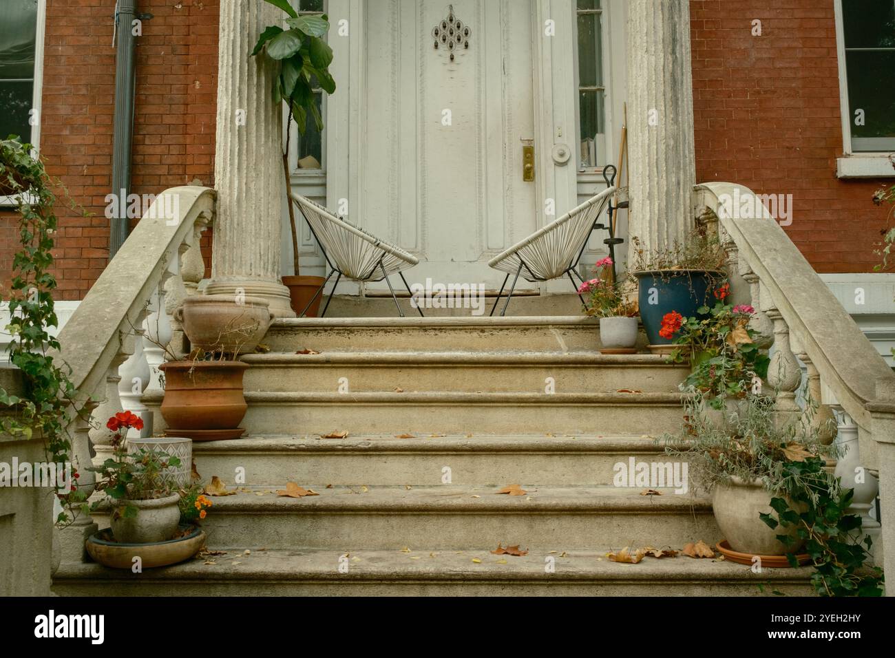 Stoop on Washington Square North, in Manhattan, New York City Stock ...