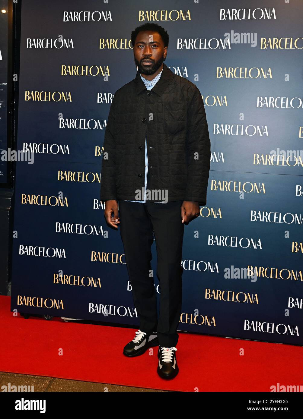 LONDON, UK. 30th Oct, 2024. Aaron Shosanya attends 'Barcelona' play ...