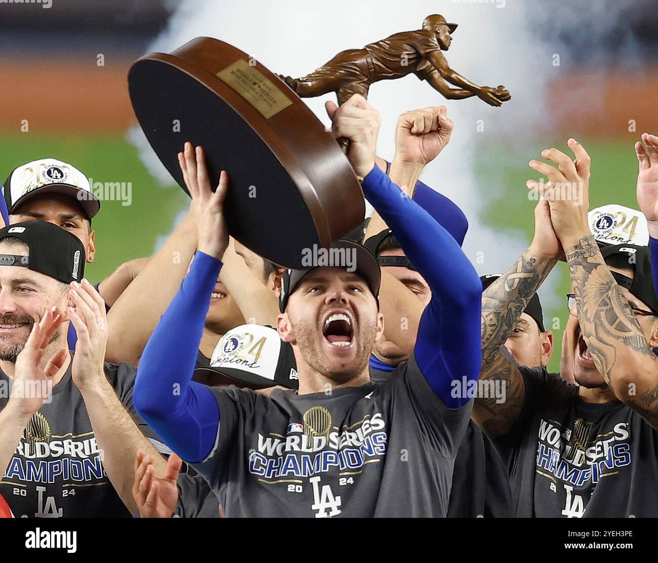 New York, United States. 31st Oct, 2024. Los Angeles Dodgers Freddie ...