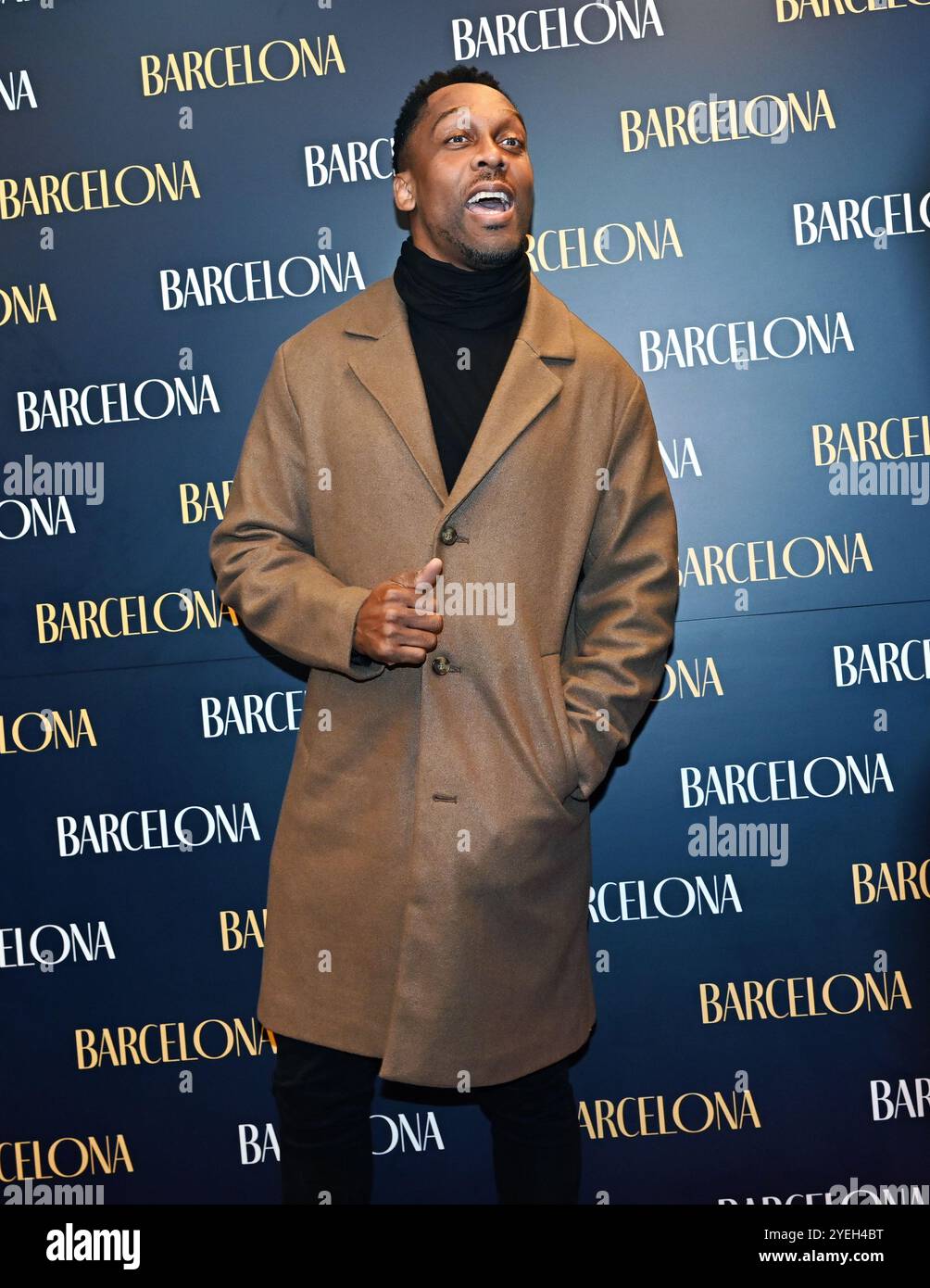 LONDON, ENGLAND: 30th October 2024: Lemar attends 'Barcelona' play gala ...