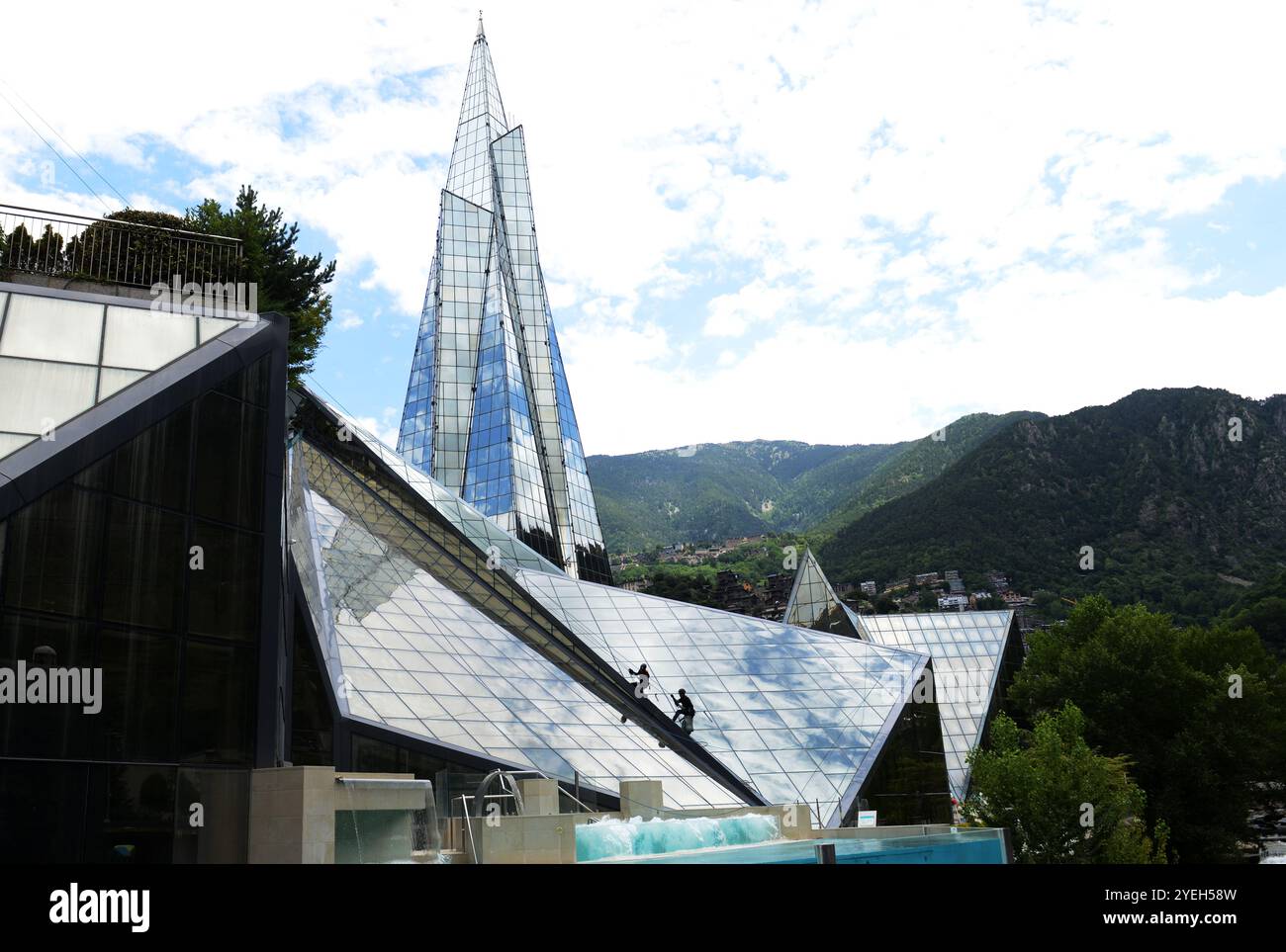 The Caldea Spa in Andorra la Vella, Andorra Stock Photo - Alamy