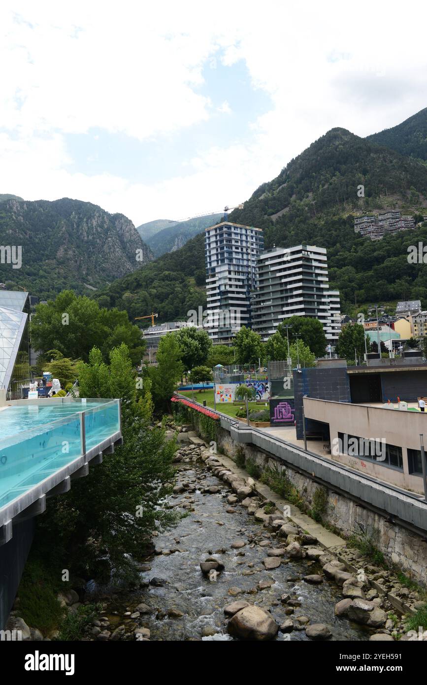 La Valira river in Andorra la Vella, Andorra Stock Photo - Alamy
