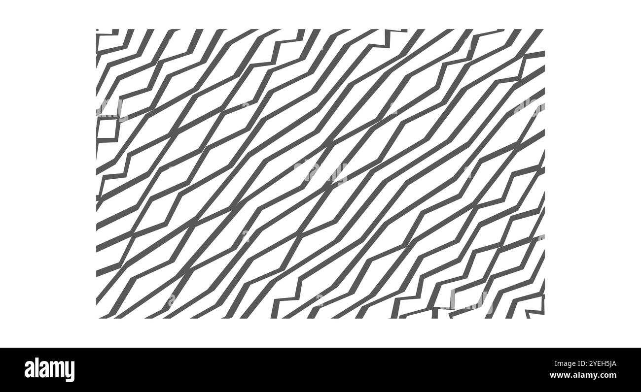 Oblique broken lines. Black geometric gray pattern. Flat vector ...