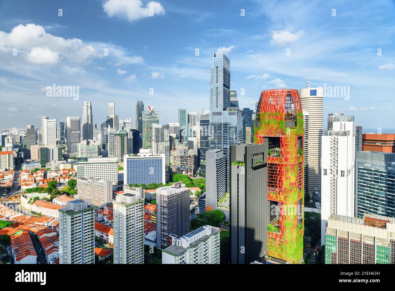 Beautiful top view office skyscrapers hi-res stock photography and ...