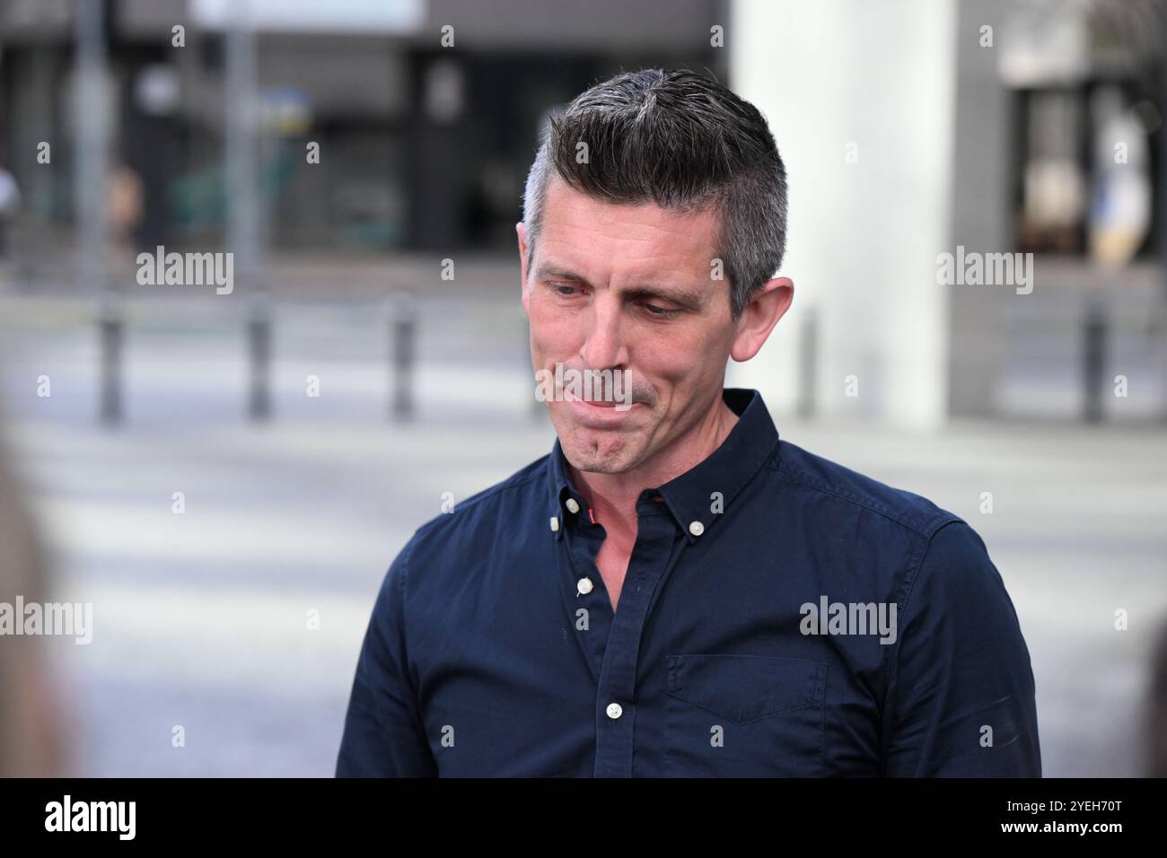 Brisbane, Australia. 31st Oct, 2024. Lee Lovell, husband of victim Emma ...