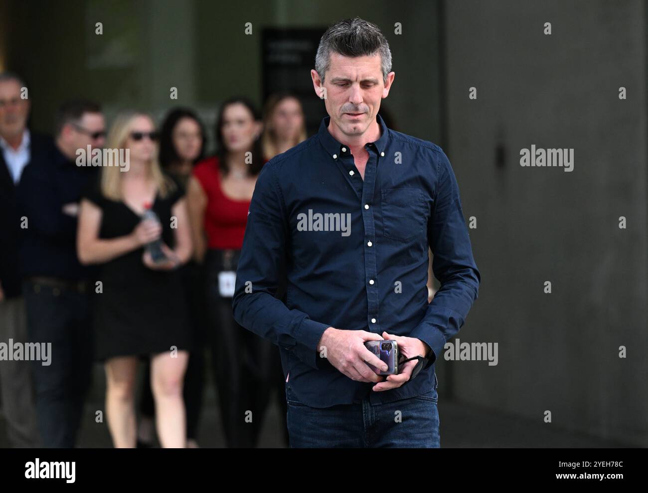 Brisbane, Australia. 31st Oct, 2024. Lee Lovell, husband of victim Emma ...