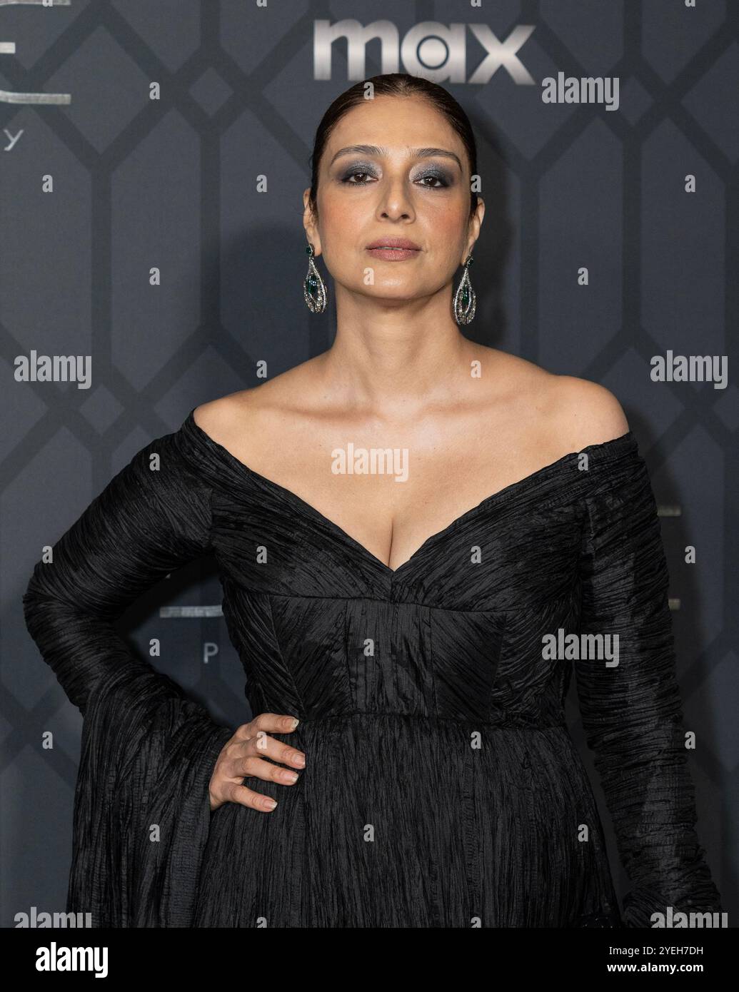 New York, NY, USA, 30 October, 2024: Tabu wearing dress by Abu Jani ...