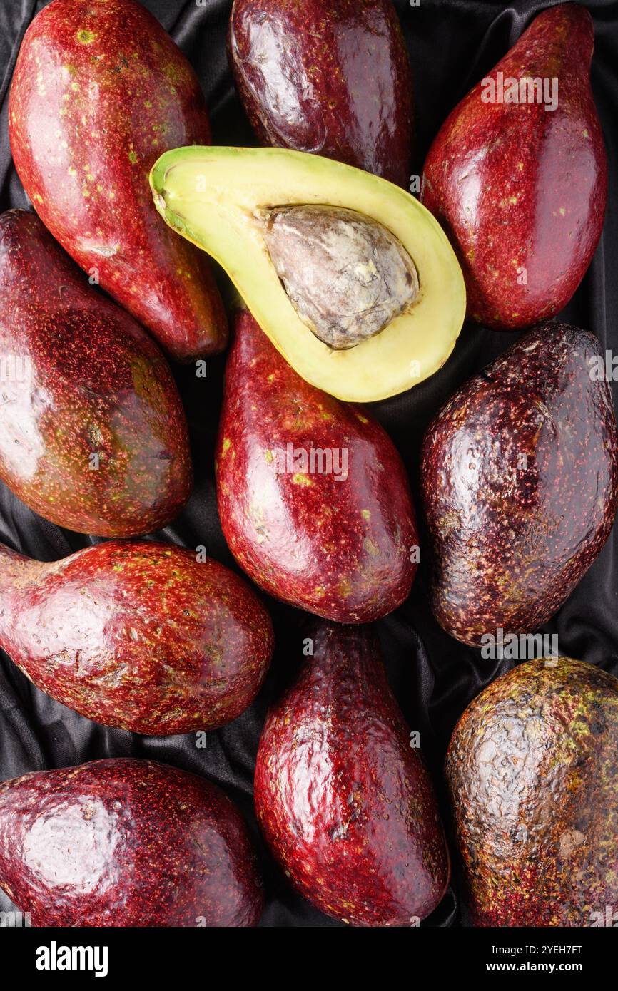 Top view avocados on hi-res stock photography and images - Alamy
