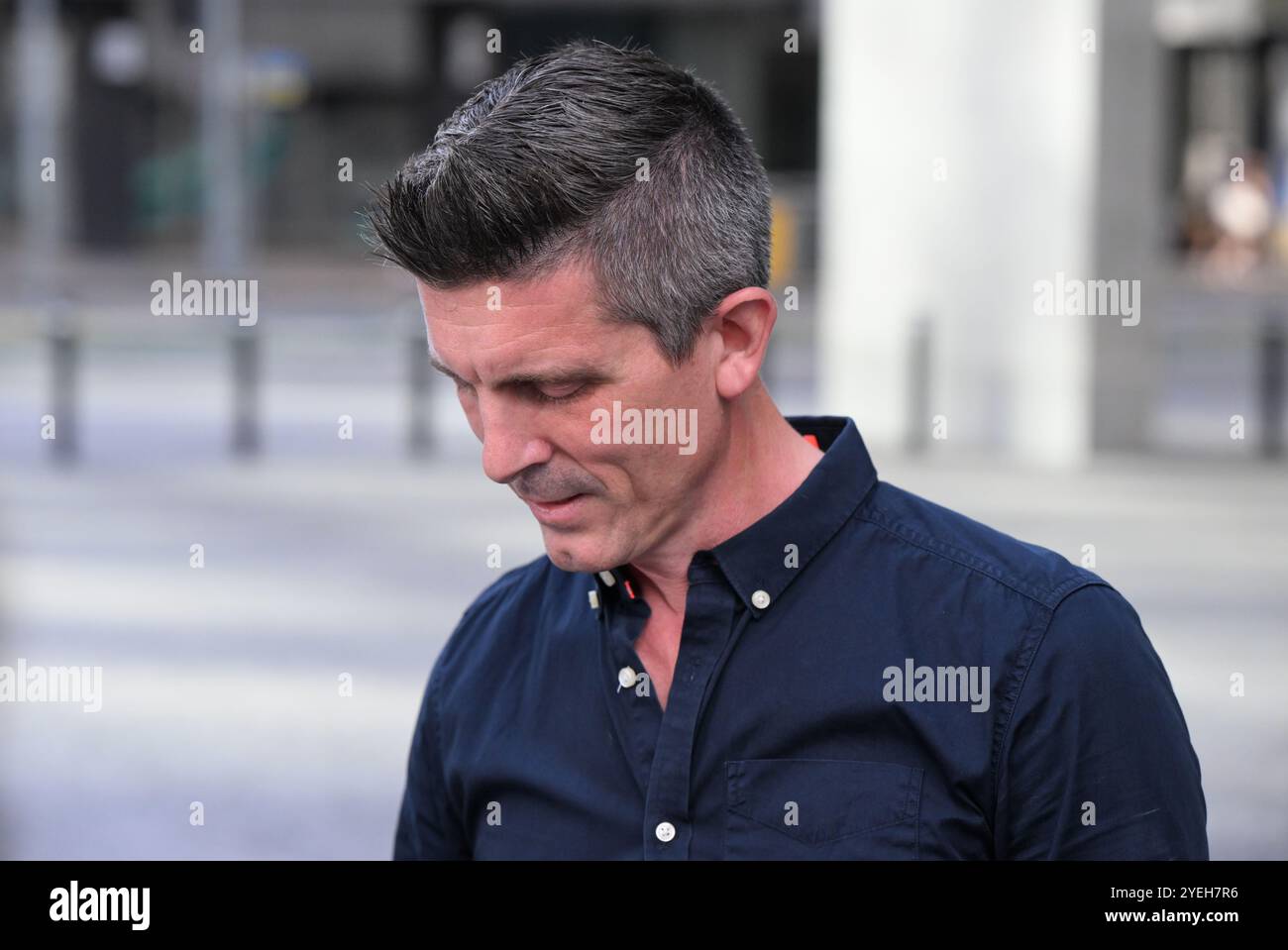 Brisbane, Australia. 31st Oct, 2024. Lee Lovell, husband of victim Emma ...