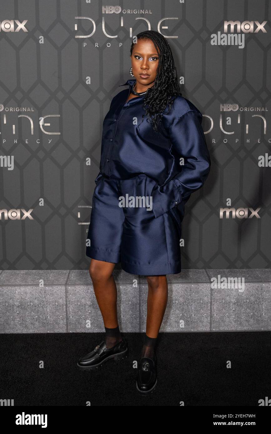 New York, USA. 30th Oct, 2024. Jade Anouka attends premiere of HBO ...