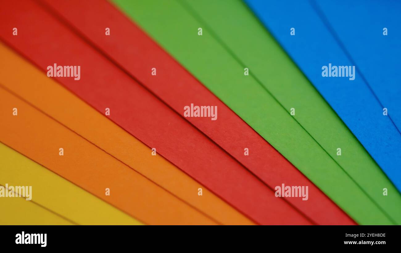 Set of colourful paper sheets close up Stock Photo - Alamy