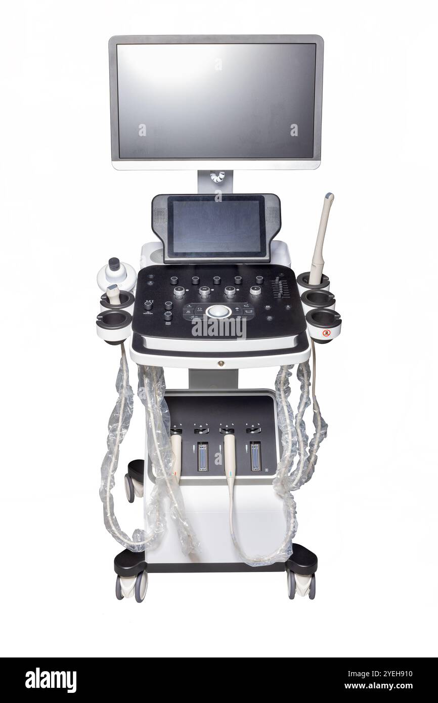 Modern medical ultrasound machine with various software packages for ...