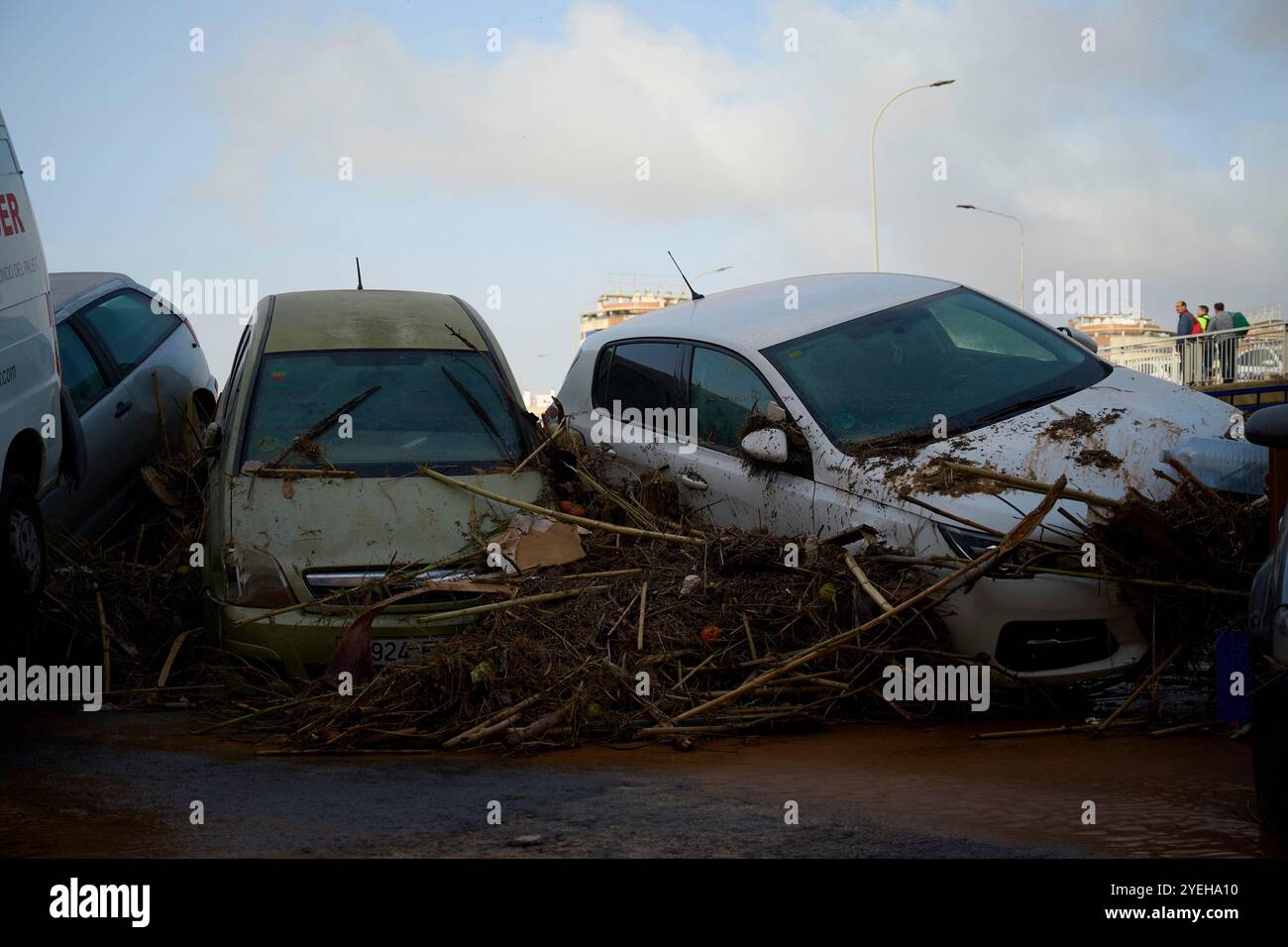 Valencia, Spain. 30th Oct, 2024. This photo shows a view of the flood ...