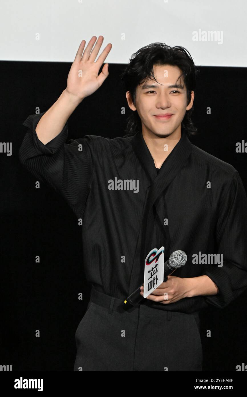 Chinese actor Wang Anyu attends an activity in Beijing, China. 28th Oct ...
