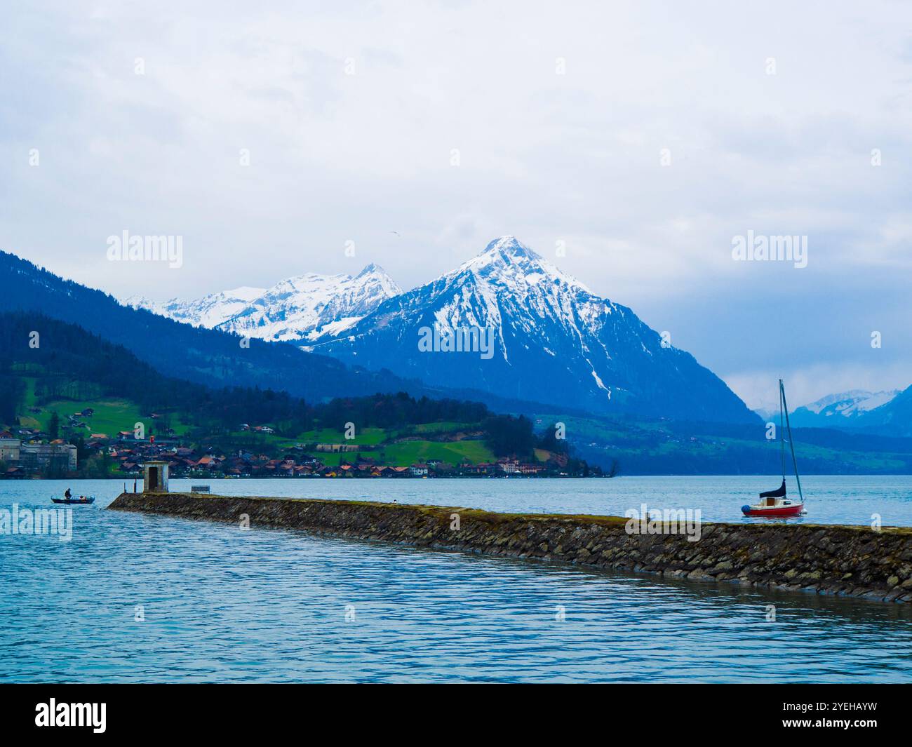 Scenery of Lake Thun, Switzerland Stock Photo - Alamy