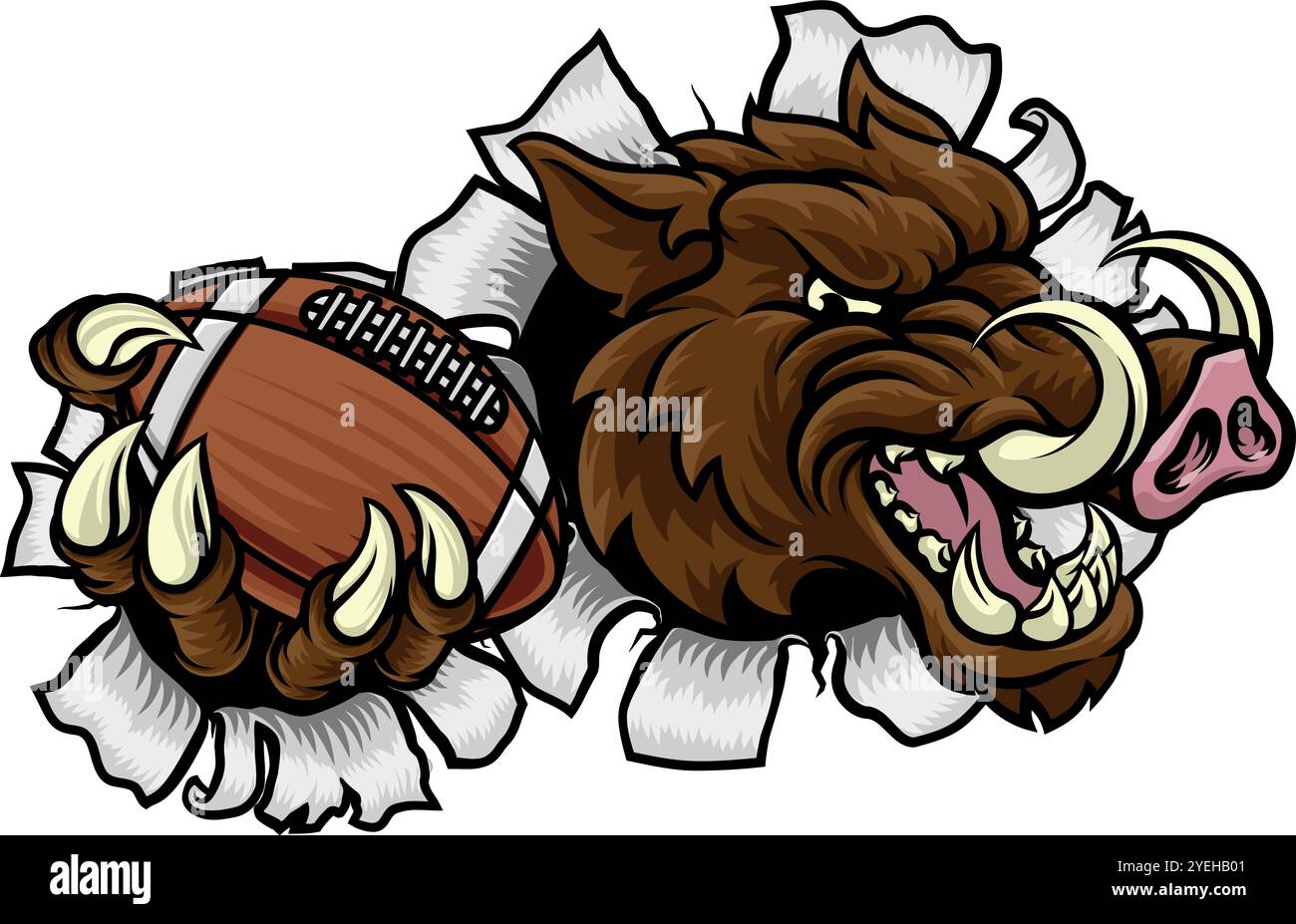 Wild boars football team Stock Vector Images - Alamy