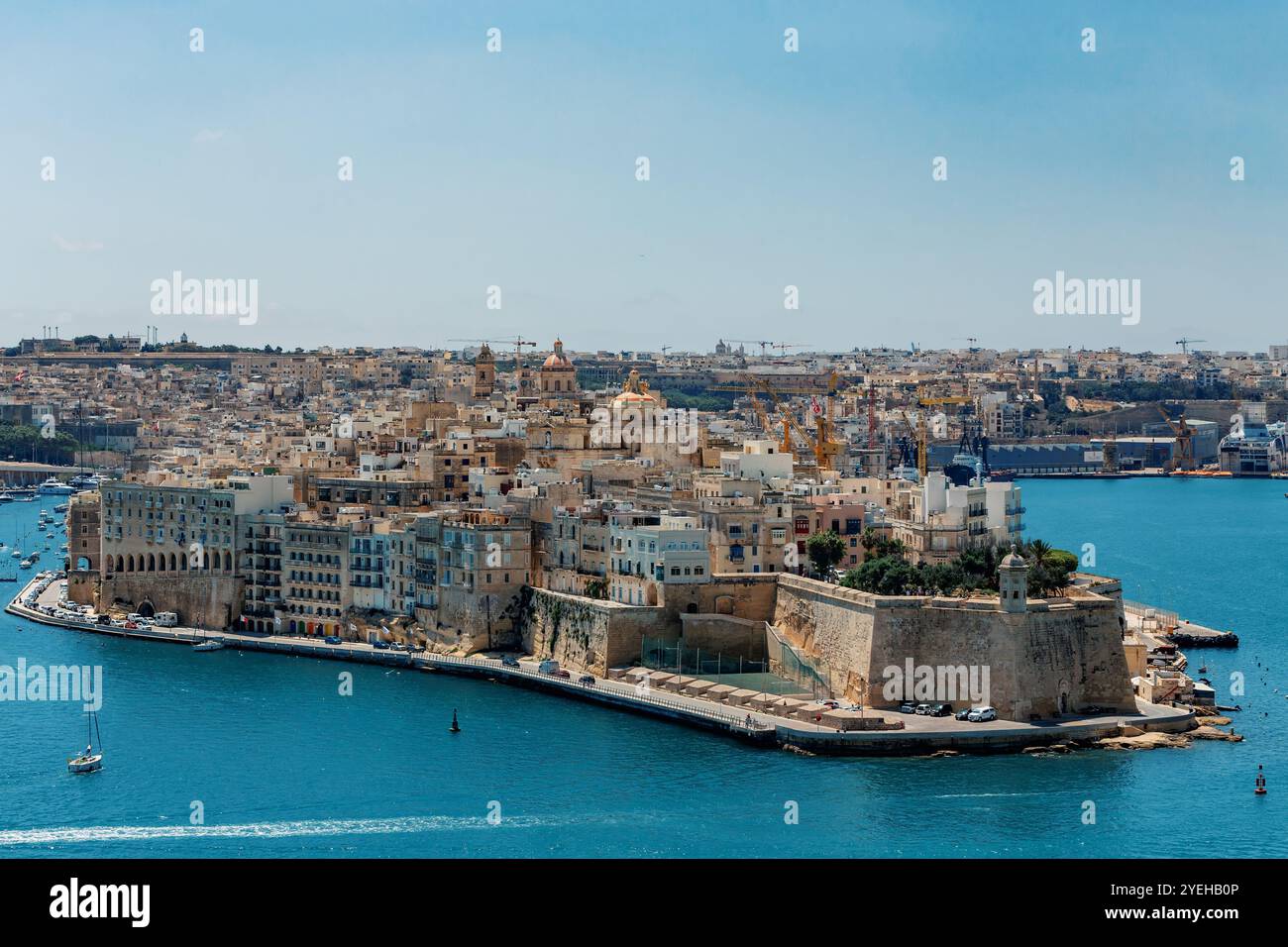 Fort St. Angelo, symbol of Malta's resilience, majestic stone walls ...