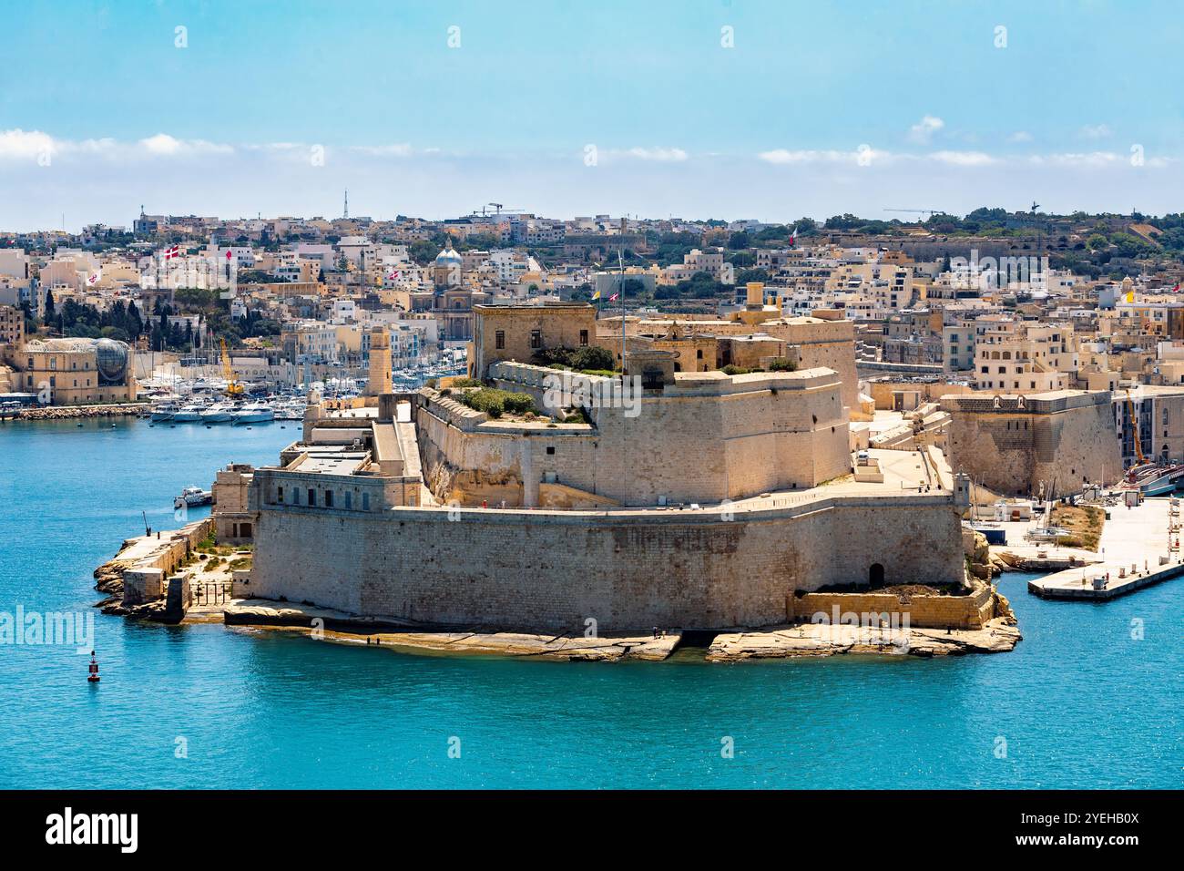 Fort St. Angelo, symbol of Malta's resilience, majestic stone walls ...