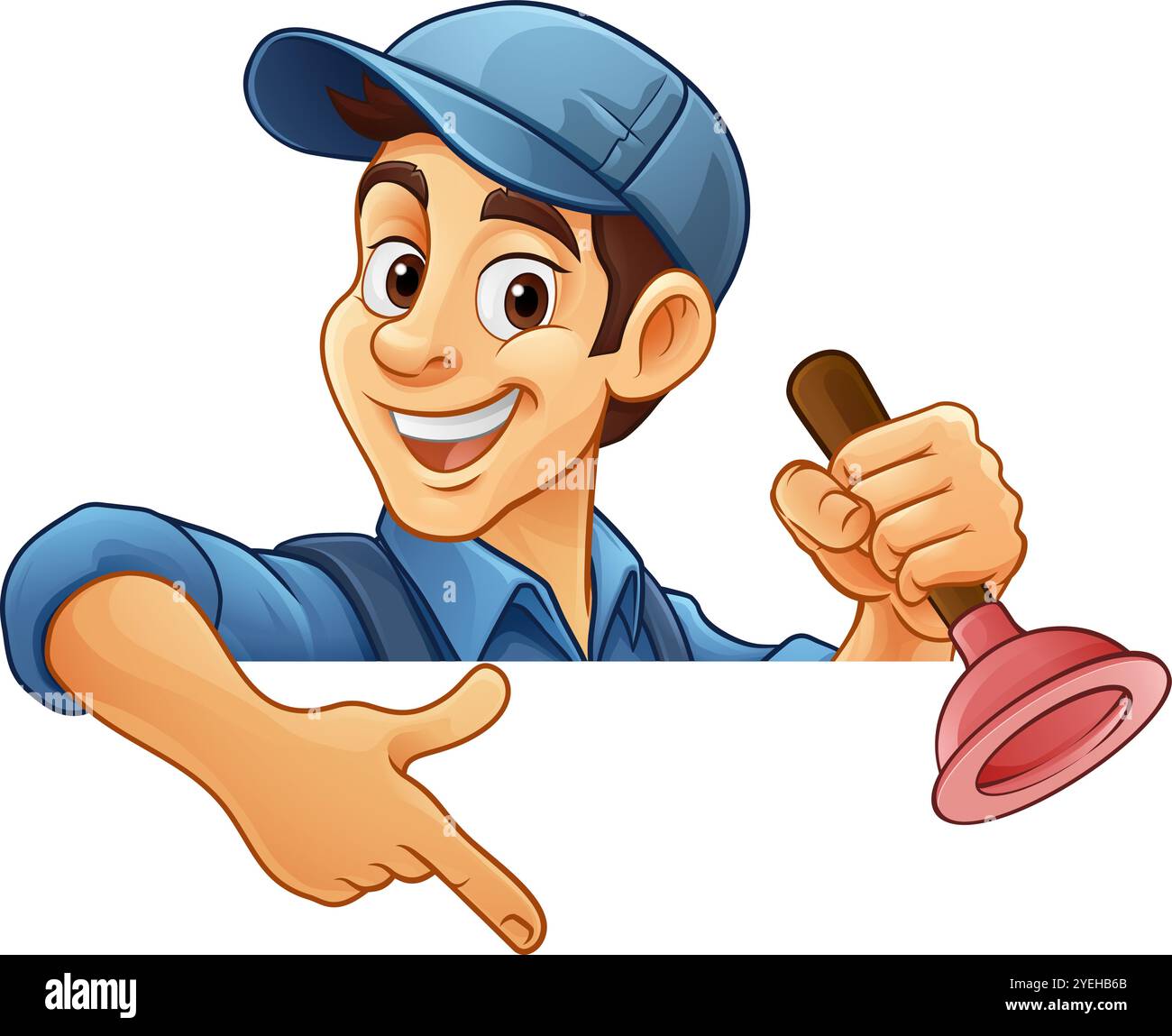 Plunger cartoon hi-res stock photography and images - Alamy