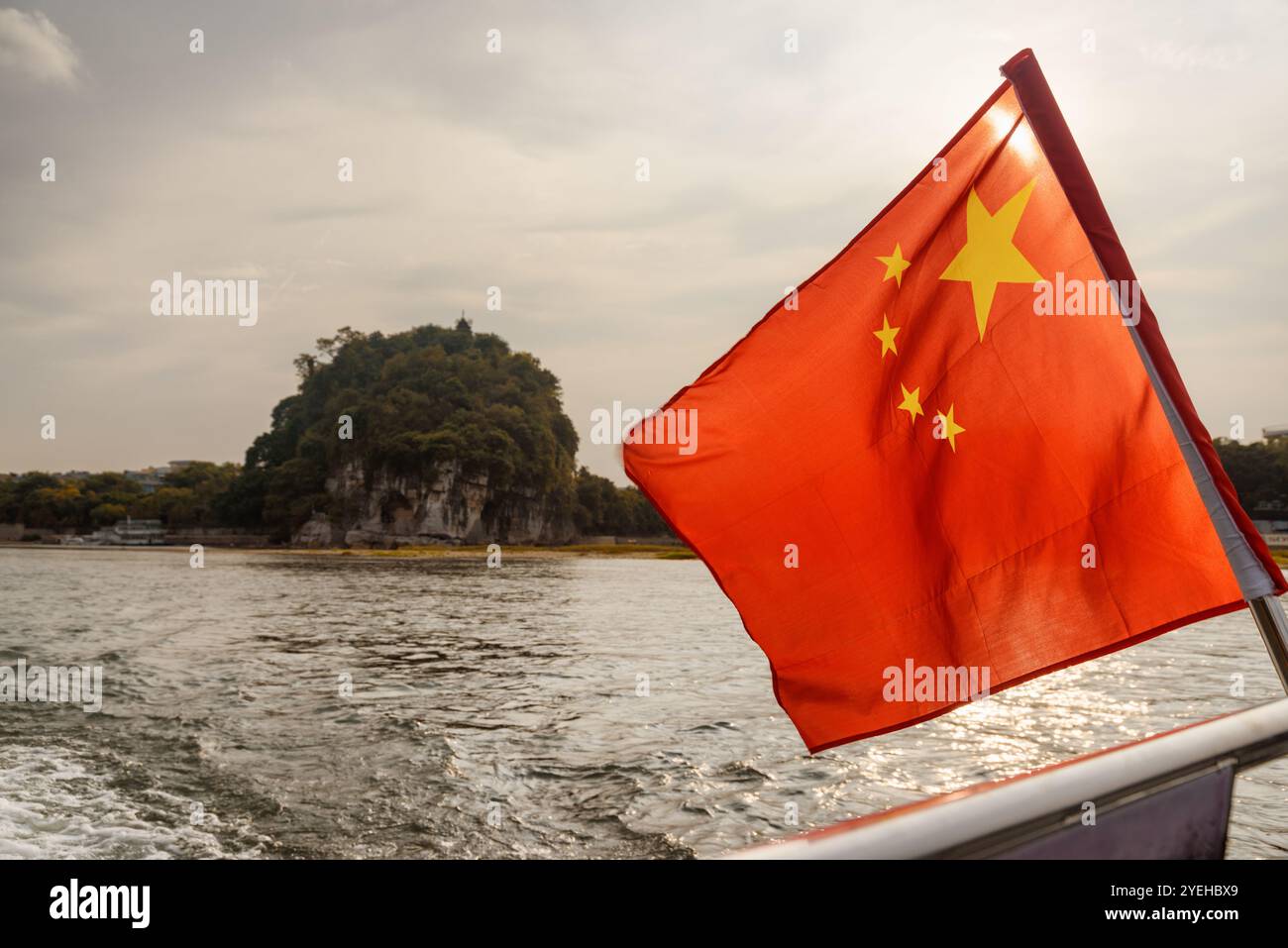 Chinese flag on boat hi-res stock photography and images - Alamy