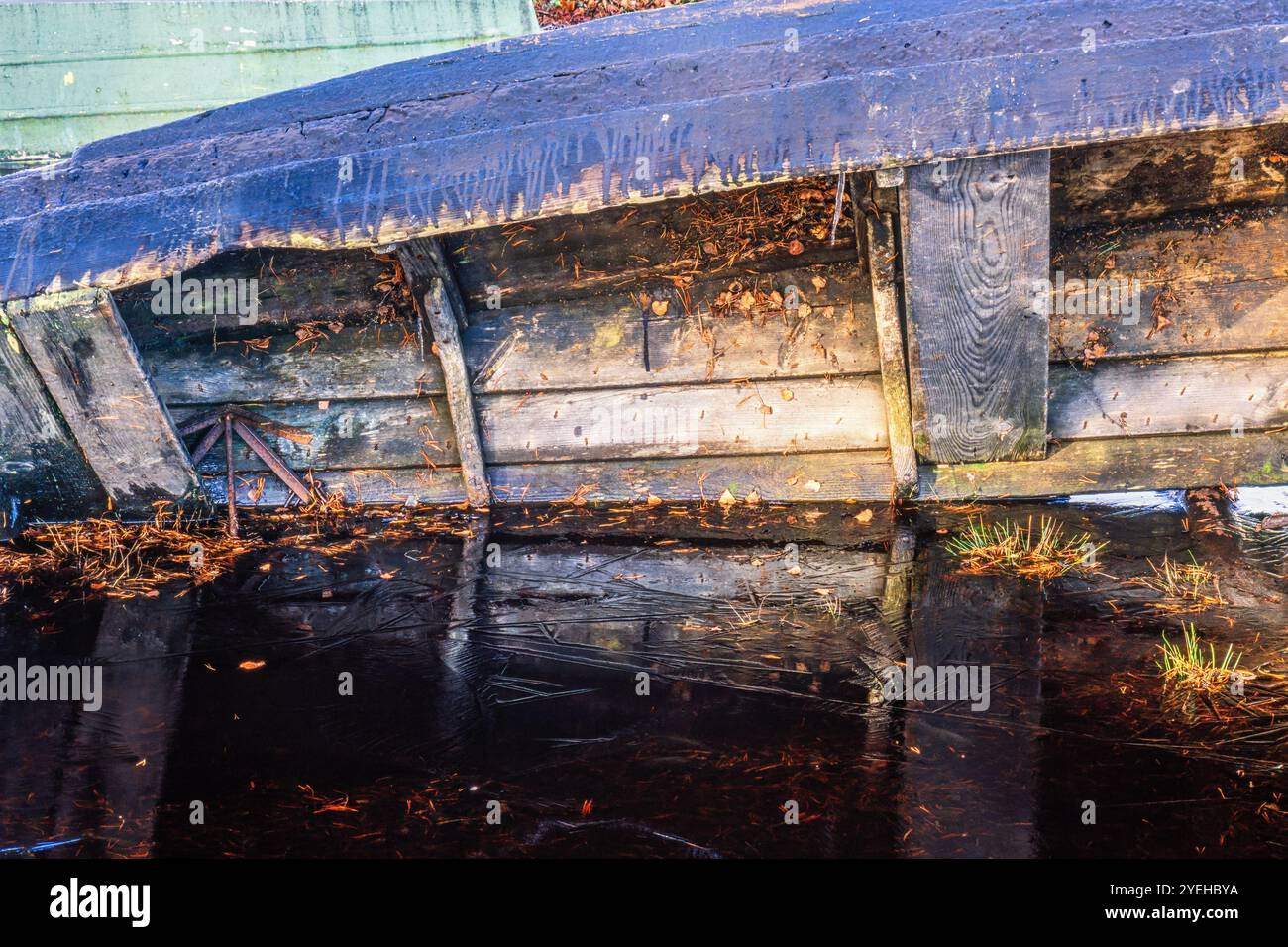 Old rowboat on frozen hi-res stock photography and images - Alamy