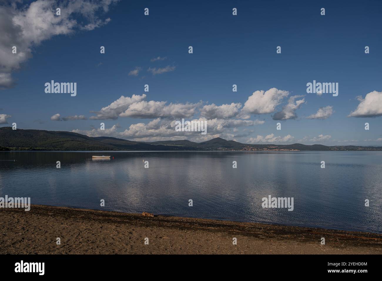 Lake Bracciano, originally called Lake Sabatino, is a lake that fills a ...